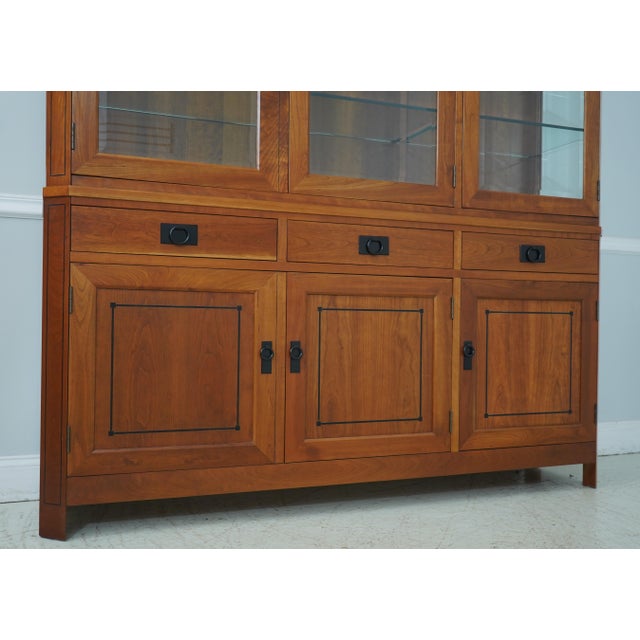 Stickley 21st Century Collection Cherry China Cabinet | Chairish