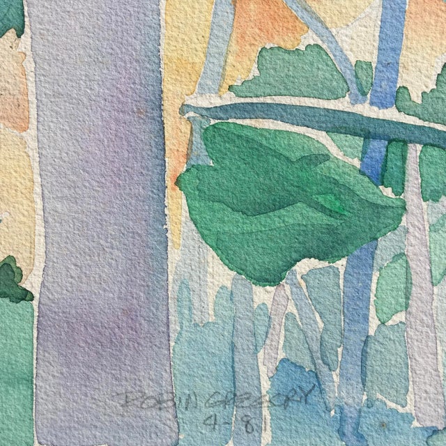 'Overlooking the Meadow' by Robin Gregory, 1981 | Chairish