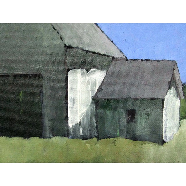 Los Olivos Barn Art Lynne French California Landscape 9x12 Oil | Chairish