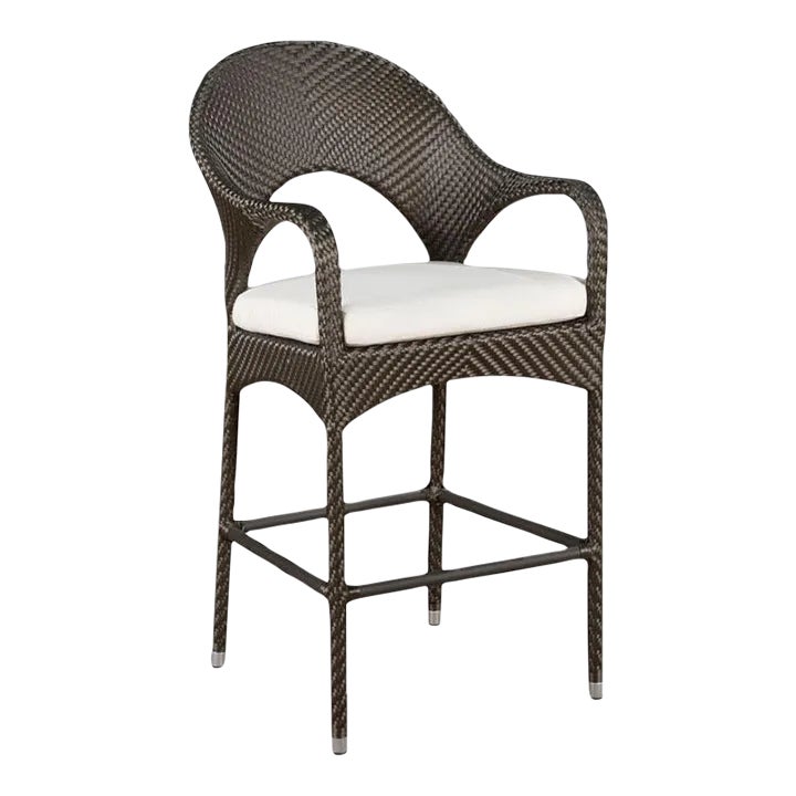 Ventana Outdoor Bar Stool, Espresso Finish | Chairish