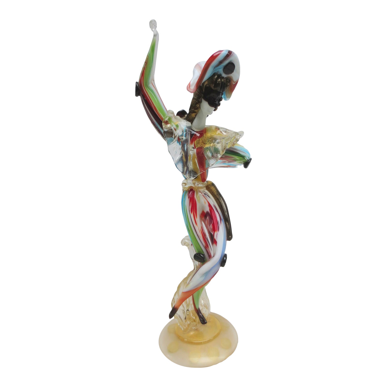Venetian Carnival Dancer Murano Glass Mid-Century | Chairish