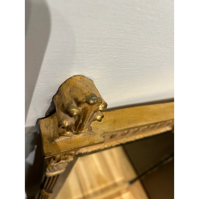 Vintage Regency/Neoclassical Gilt Wood and Faux Marble Beveled Wall ...