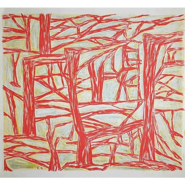 Landscape, Mid-20th Century, Lithograph | Chairish