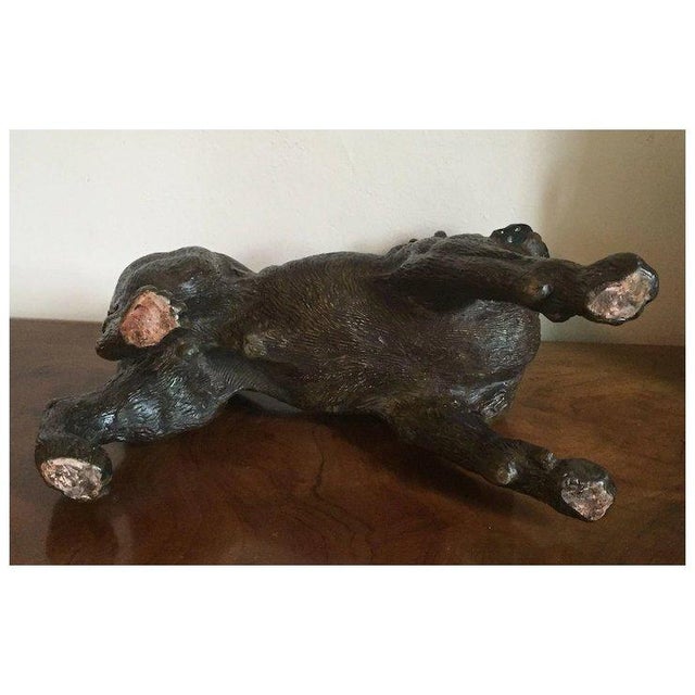 Large Antique 19th Century Austrian Terra Cotta Pug Dog or English ...