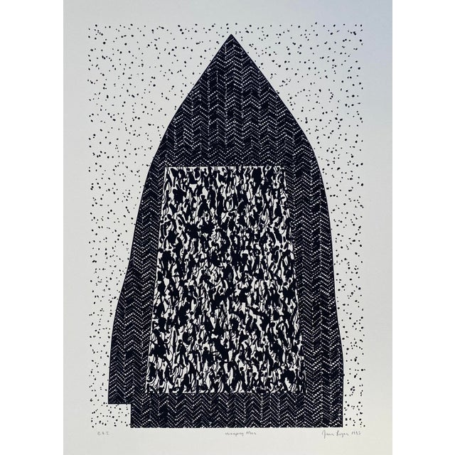 1995 Juan Logan Weeping Man Linocut From Rwanda Series | Chairish