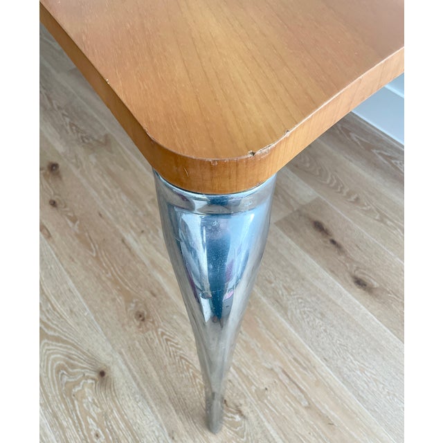 Italian Large 1990's Sunburst Design Cherry Table | Chairish