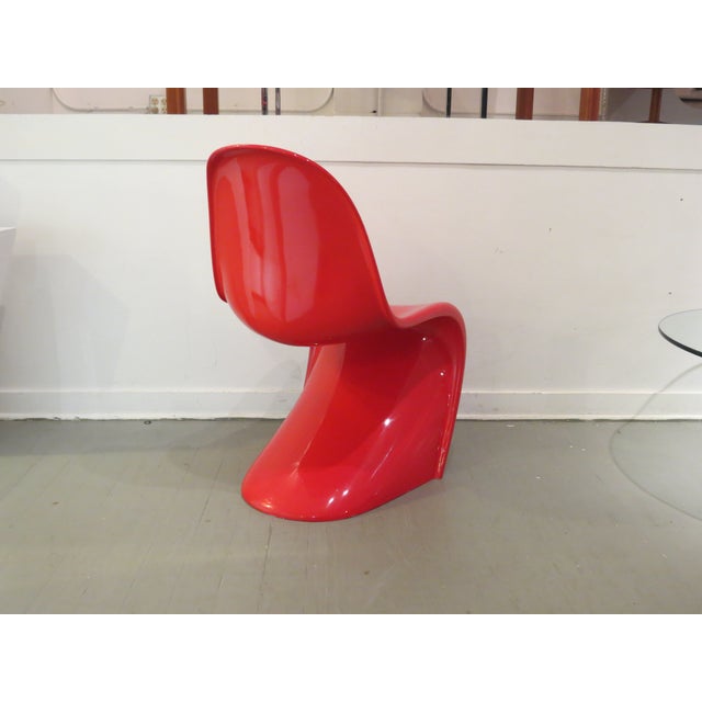 Vintage Panton Classic Chair With Glossy Finish | Chairish