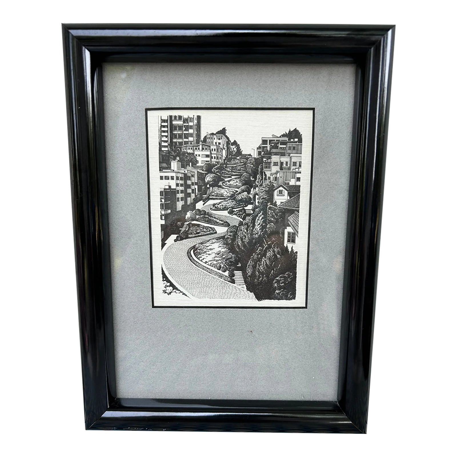 Late 20th Century Illustration of San Francisco’s Lombard Street by ...