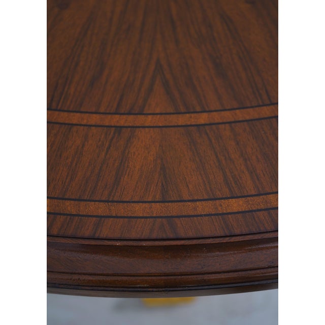 Karges Dolphin Base Round Center Dining Room Table | Chairish