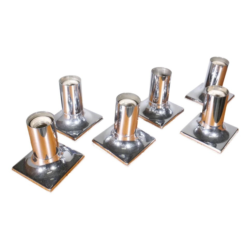 Space Age Tube Ceiling Lights by Rolf Krüger for Staff, 1970s, Set of 6 ...