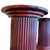 Mahogany Fluted Column Round Dining Table Bases - A Pair | Chairish