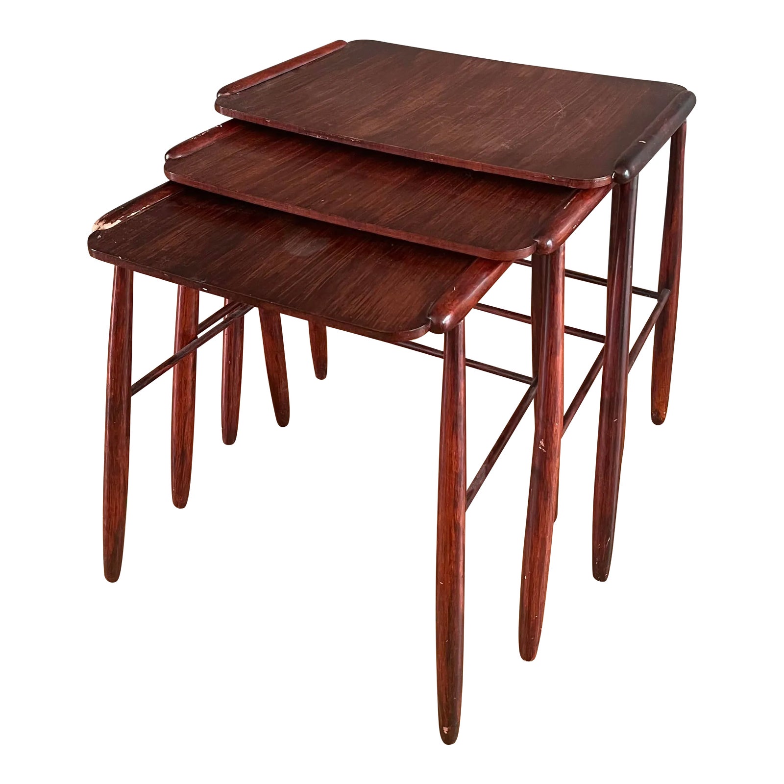 Danish Rosewood Nesting Tables | Chairish