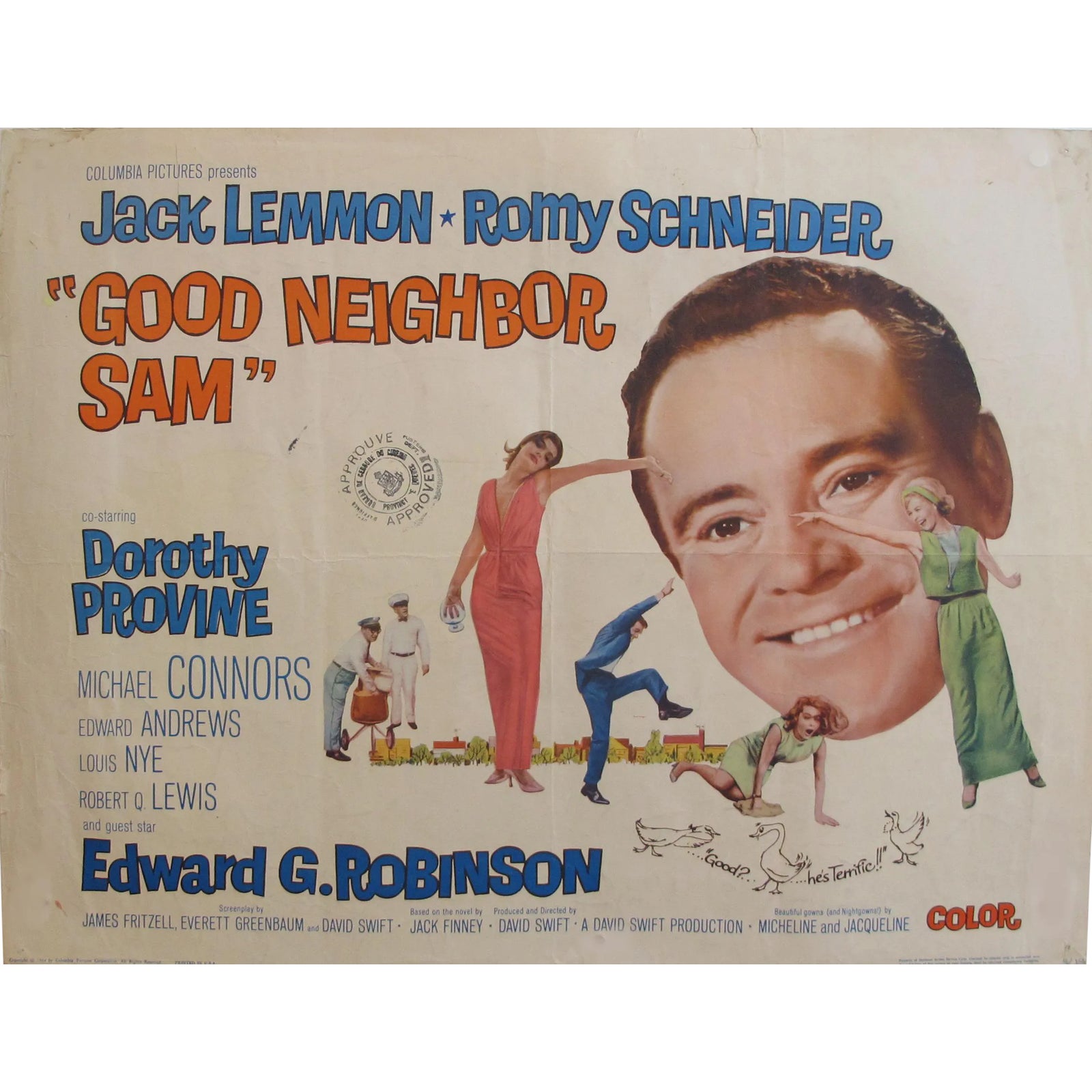 1964 Original American Movie Poster - "Good Neighbor Sam" With Jack ...