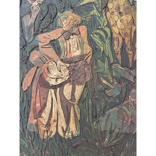 1980s Midsummer Nights Dream 2 Bas Relief and Paint on Masonite by ...