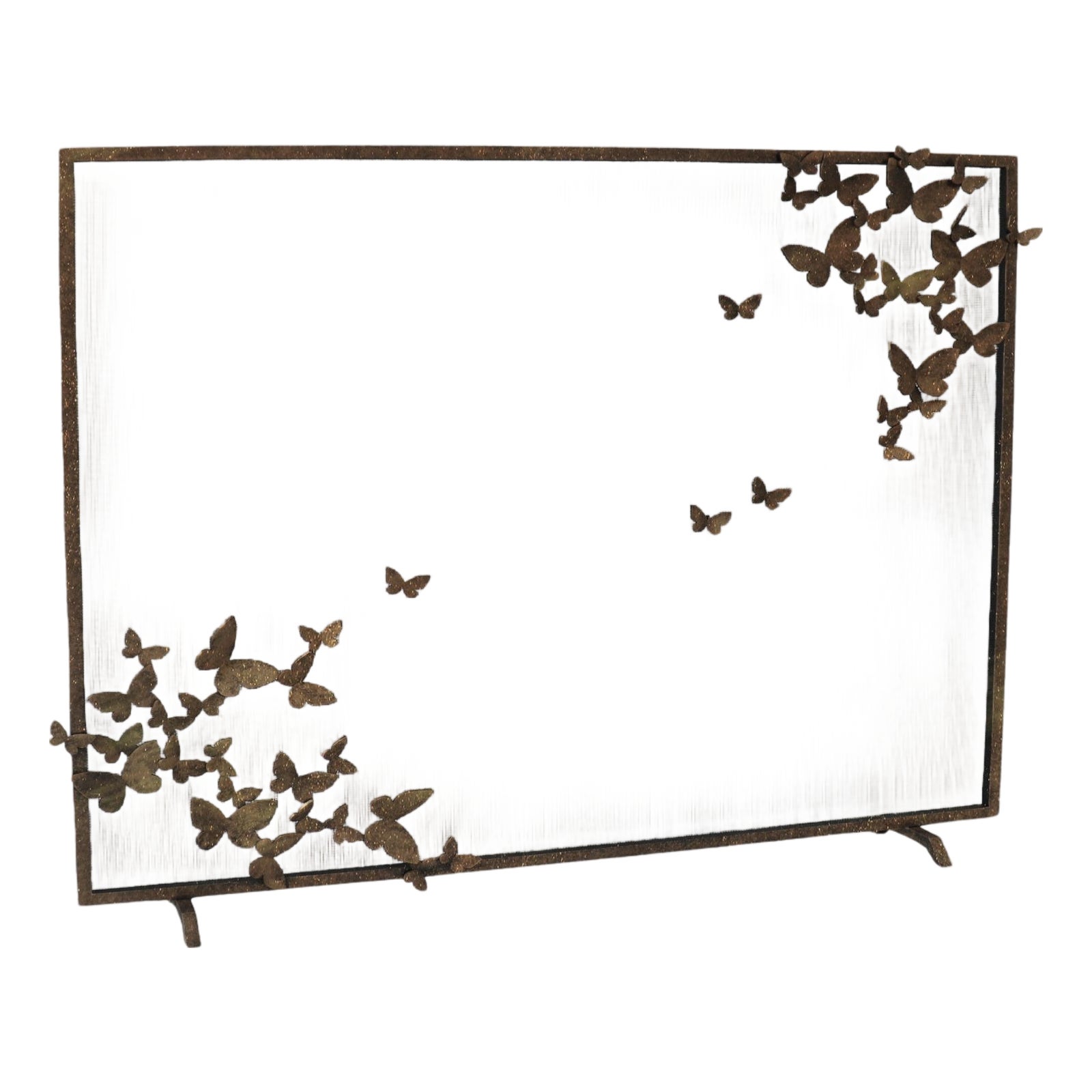 Butterfly Fireplace Screen Lighter Version | Chairish