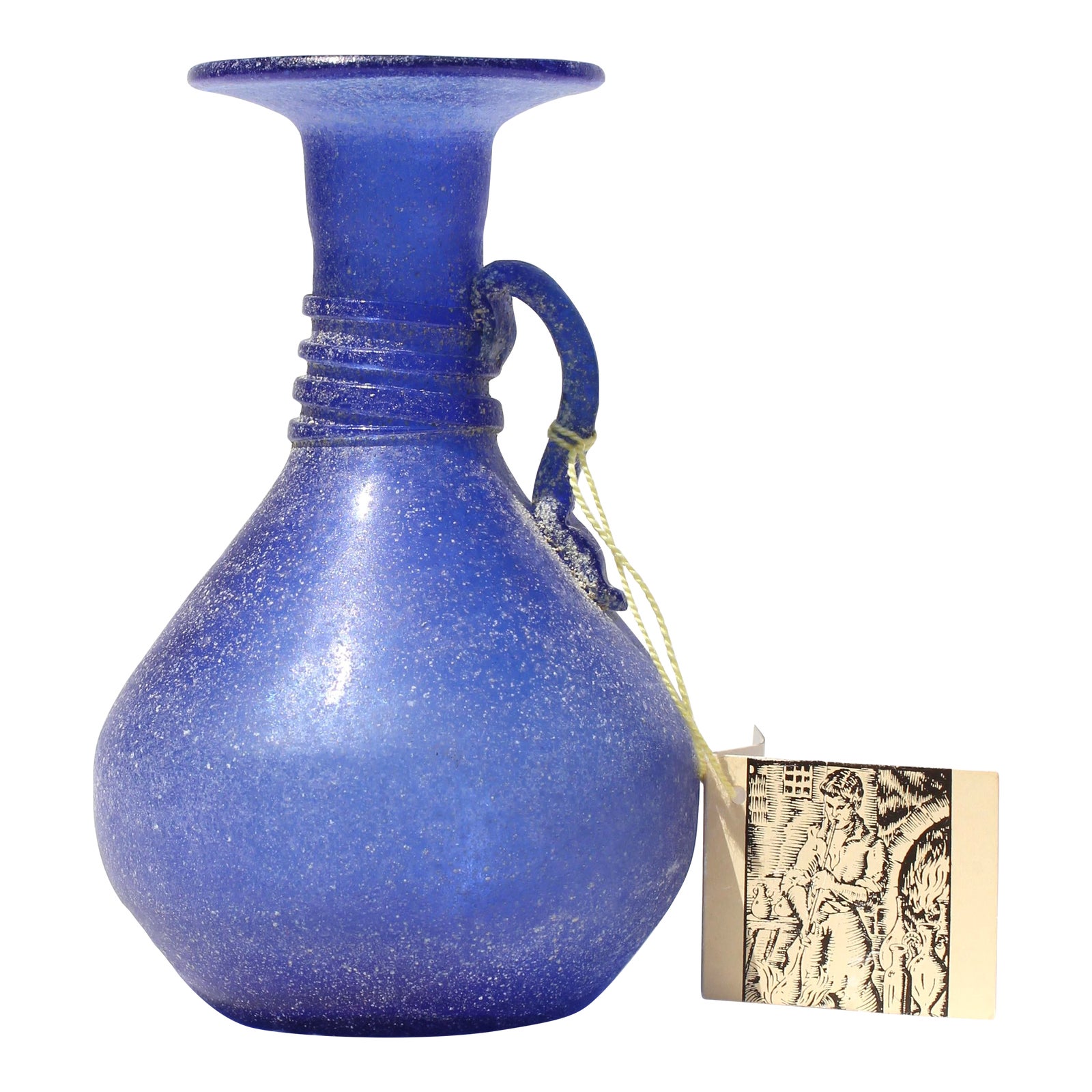 1970s Lafiore Spanish Glass Reproduction of an Ancient Roman Vessel in ...