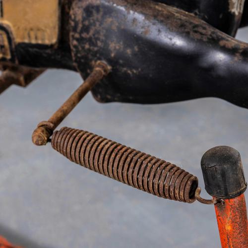 Vintage Painted Tin Plate Rocking Horse from Mobo, 1960s | Chairish