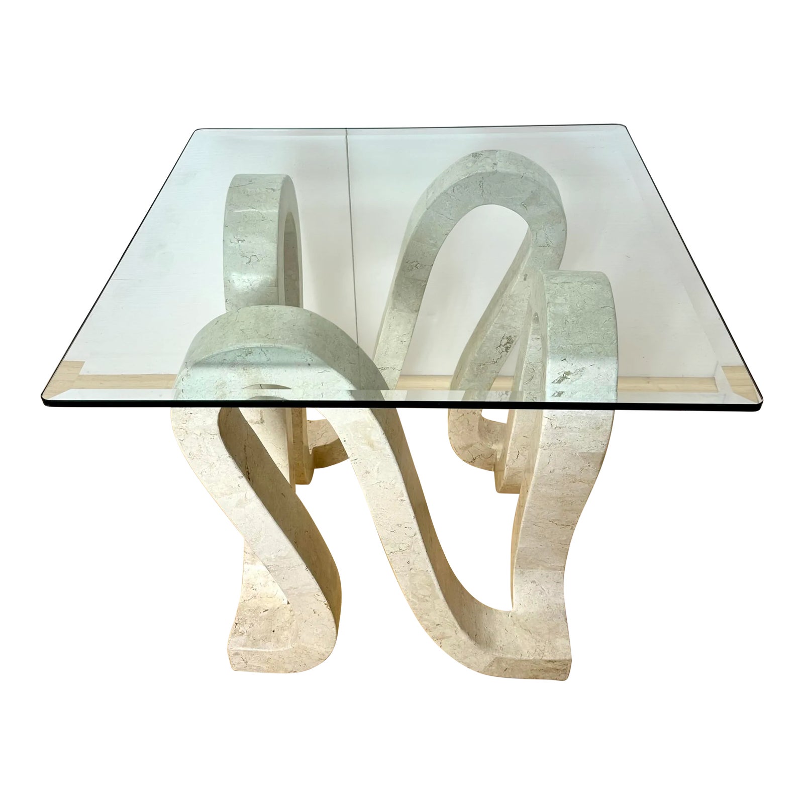 1980s Tessellated Stone ‘Ribbon’ Table | Chairish