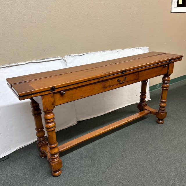 Custom Vintage French Hunt Board Table | Chairish