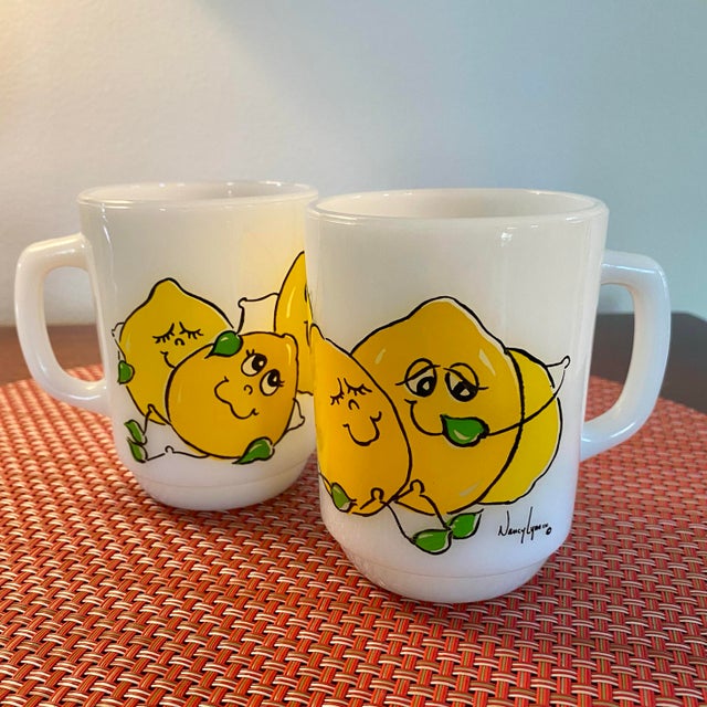 1970s Vintage Anchor Hocking Nancy Lynn Lemon Cups- a Pair | Chairish