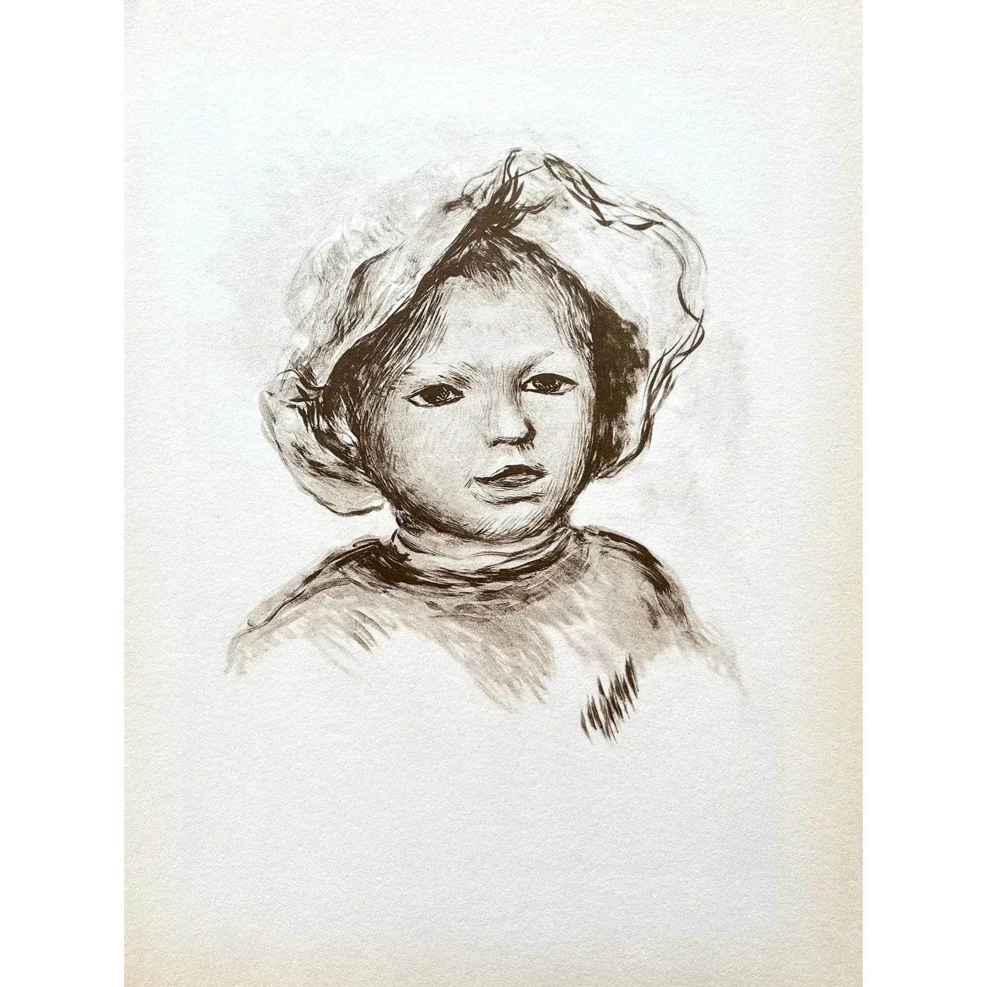 1951 Pierre-Auguste Renoir Lithograph 2 Pierre Renoir De Face | Chairish