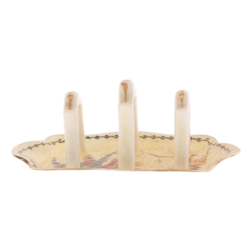 Art Nouveau Style Porcelain Toast Rack from T. Goode & Co. | Chairish