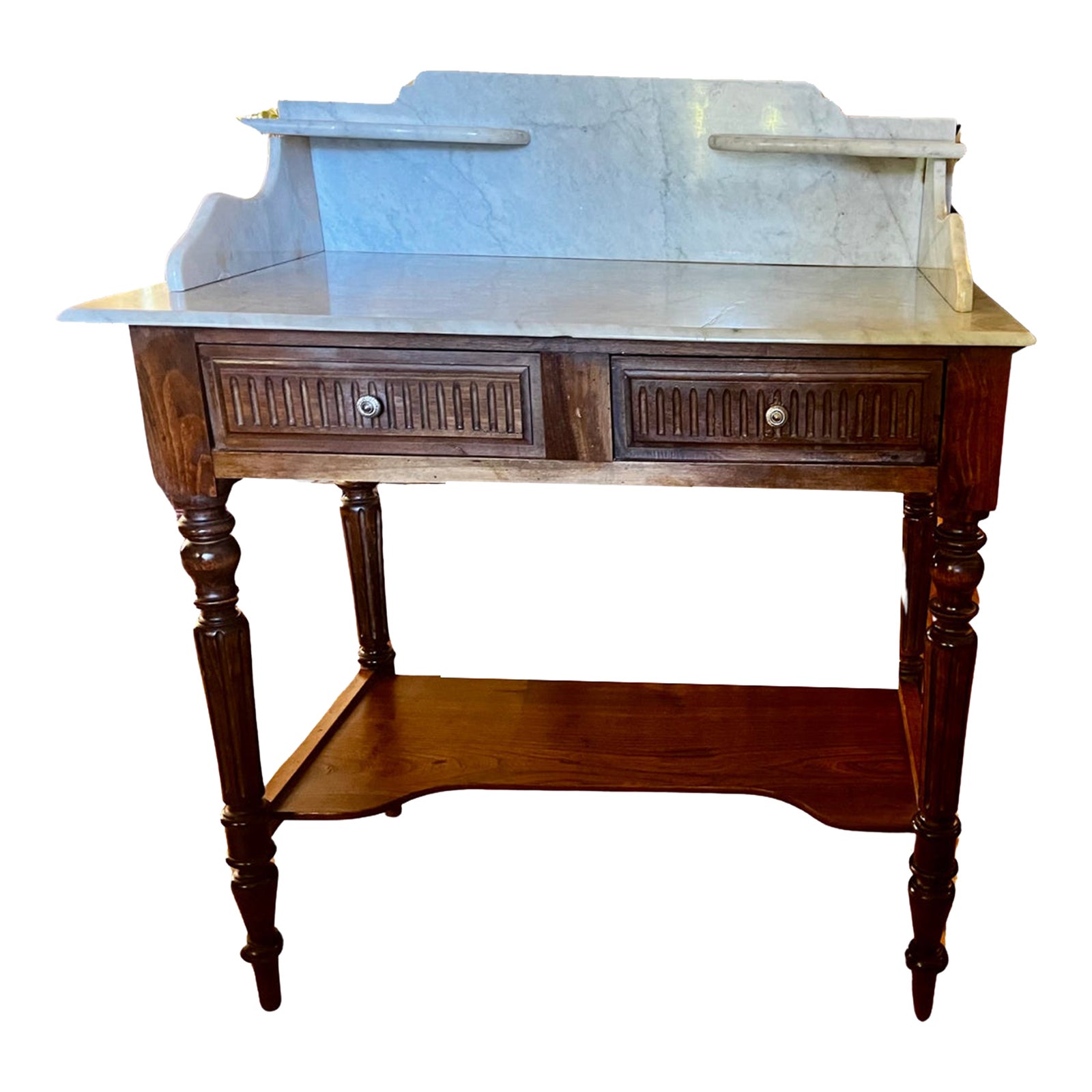 Antique Country French Louis Philippe Style Provincial Maple Wash Table ...