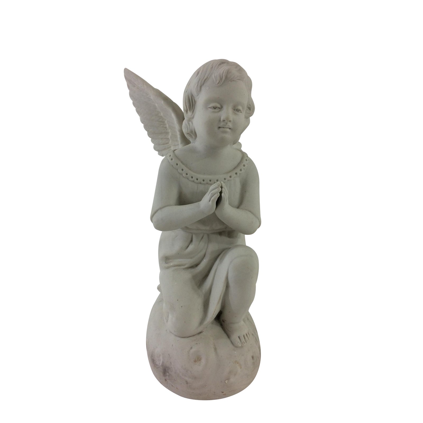 French Bisque Angel Figurine | Chairish