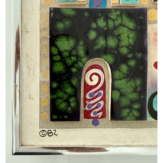 "Village With Sun" Monika Watson Mixed Media Collage Art Piece From ...