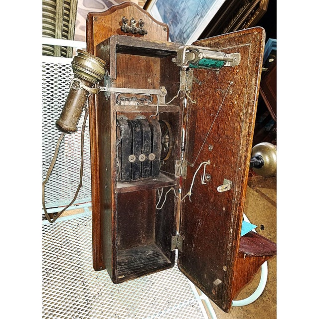 Early 20th Century Crank Telephone | Chairish