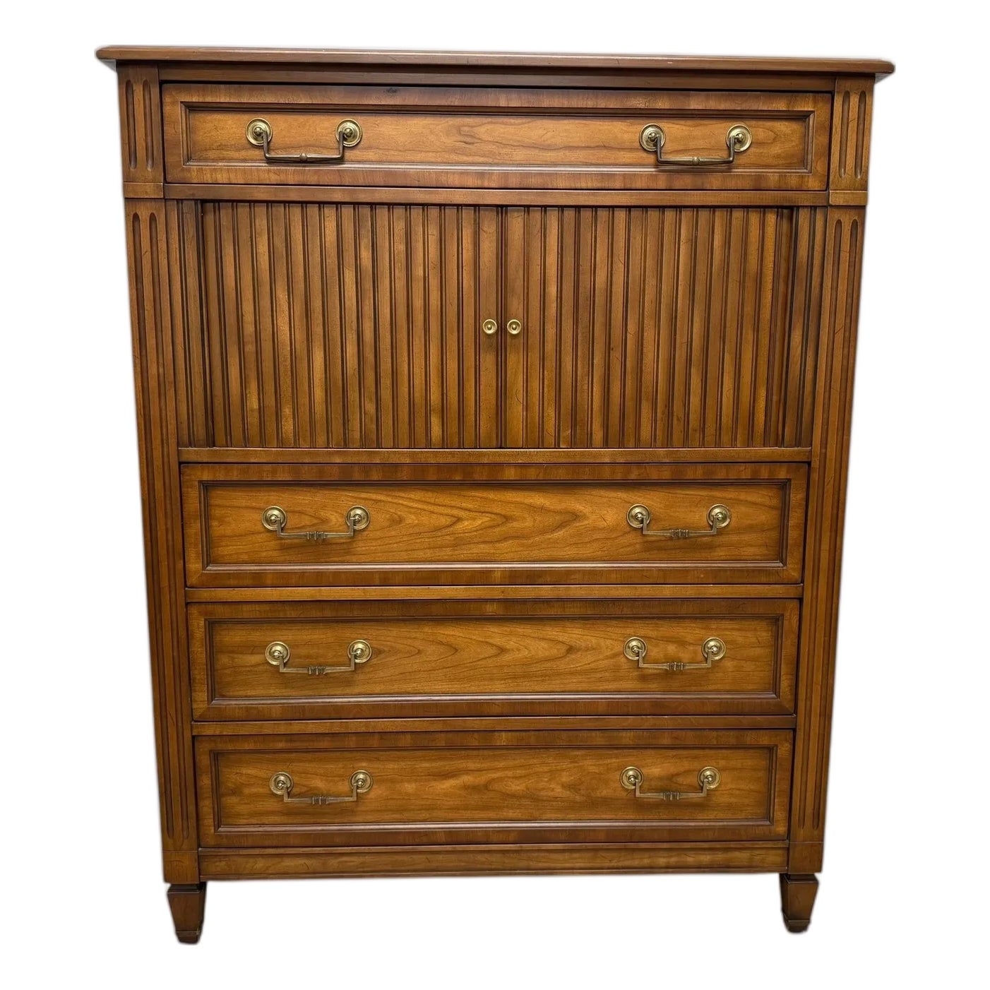 1970s Kindel Tambour Chest | Chairish