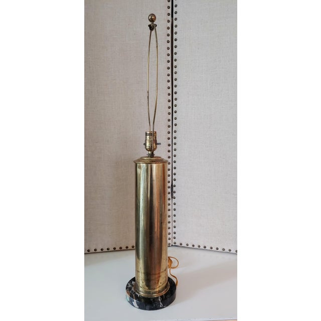 Early 20th Century Trench Art Brass Artillery Shell Lamp With Shade ...