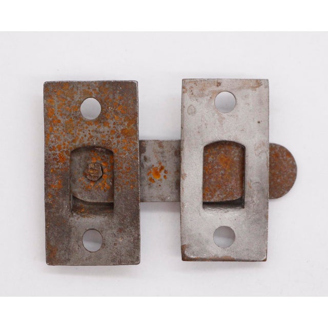 Antique 2.75 In. Aesthetic Gray Cast Iron Shutter Window Latch | Chairish