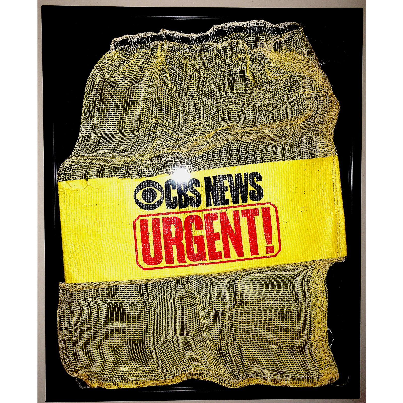 Mid-20th Century 'Cbs' News Film Courier Transport Pouch in Shadow Box ...