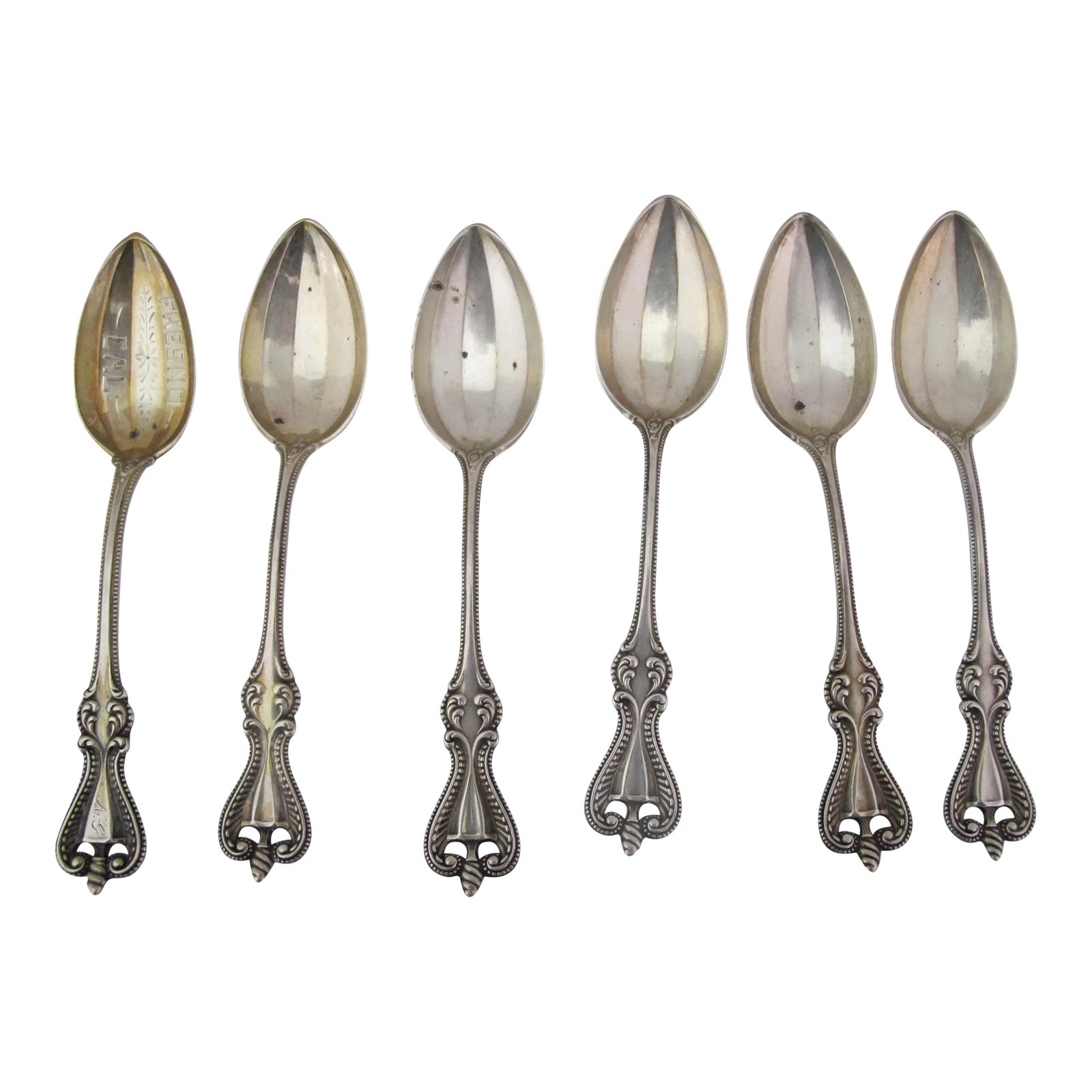 Antique 1895 Towle Sterling Silver Old Colonial Five O'Clock Teaspoon ...