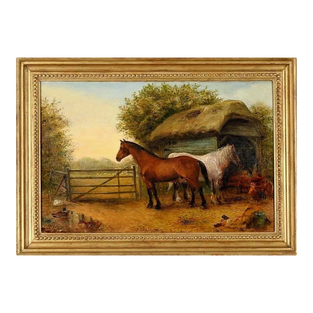 Equestrian Horse Oil Painting Edwin Frederick Holt, Hammer to $47,000 | Chairish
