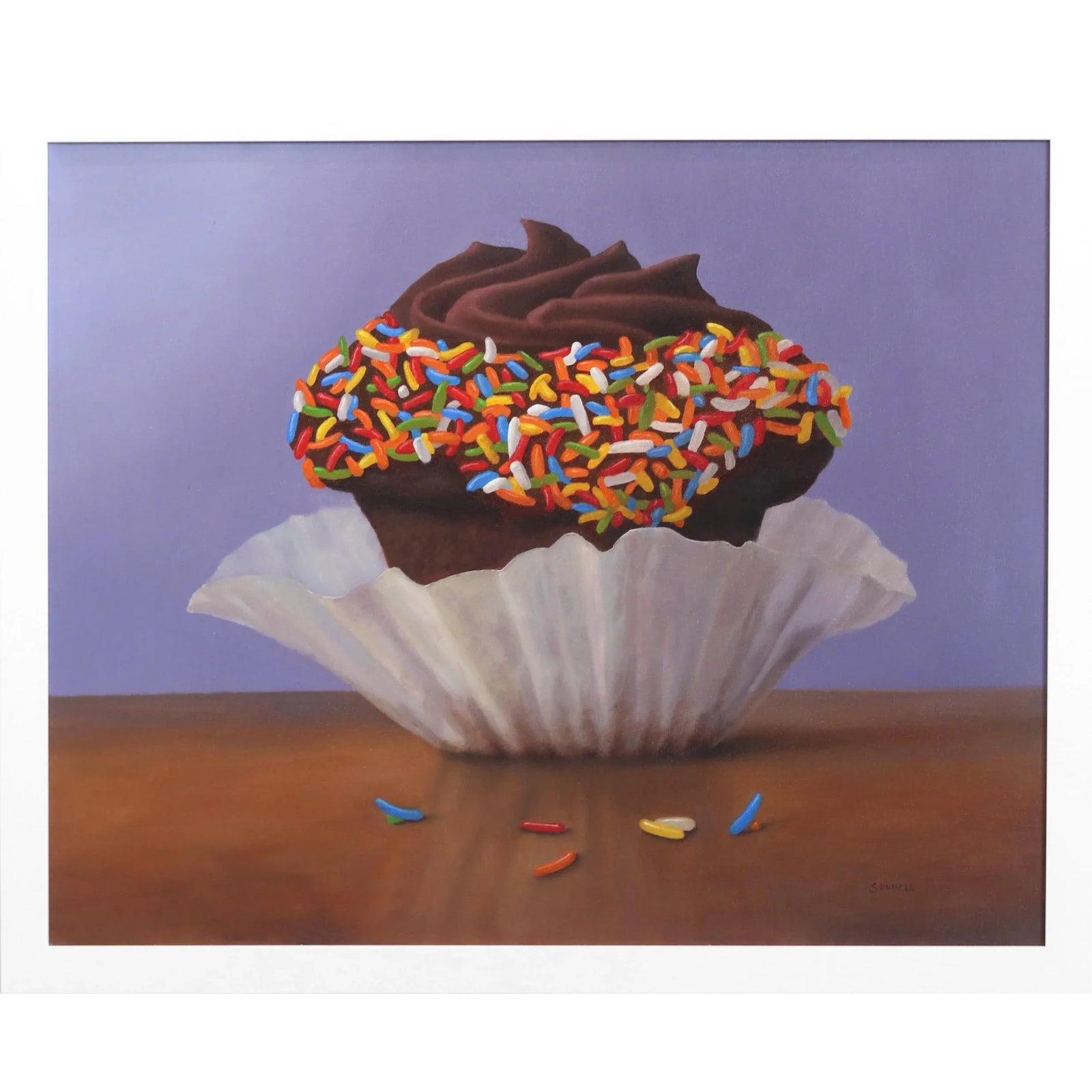 "Sprinkles" Original Framed Oil Painting by Stuart Dunkel | Chairish