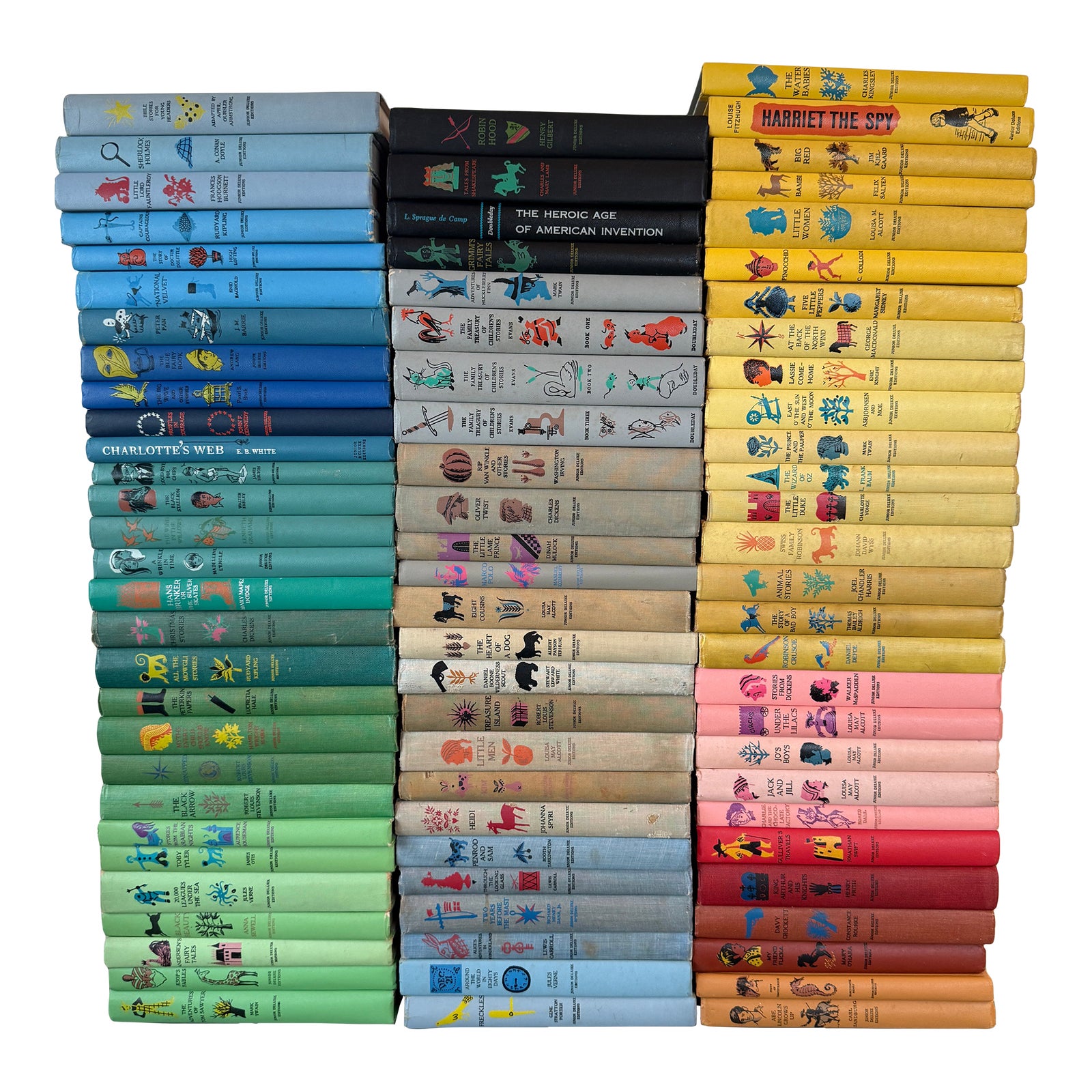 Vintage Rainbow Children's Classic Book Junior Deluxe Editions Bright ...