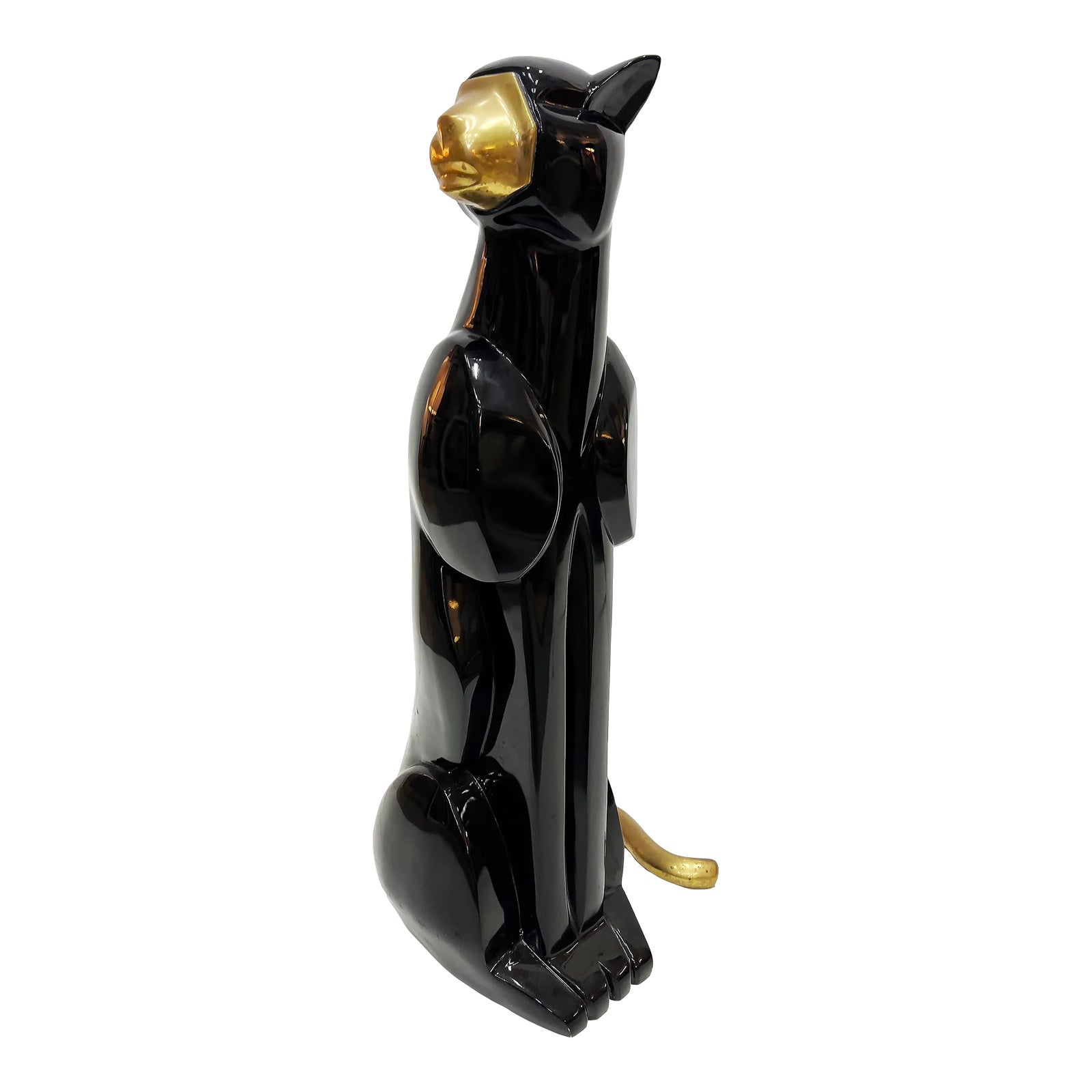 Life Size Art Deco Panther, Manner of Loet Vanderveen | Chairish