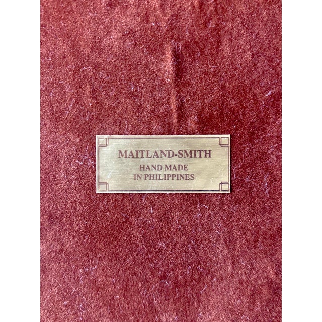 Vintage Maitland-Smith Penshell Decorative Box With Rope Tassel Base ...