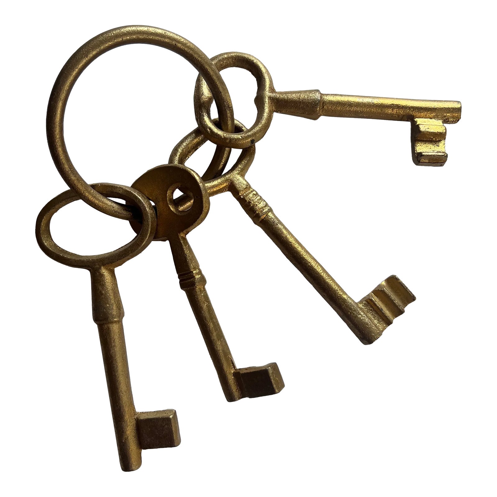 Decorative Gold Skeleton Keys | Chairish