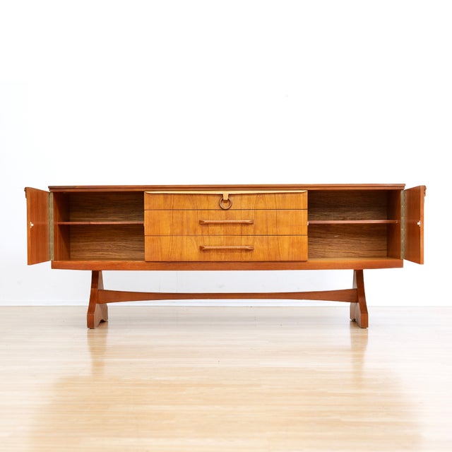 1960s Mid Century Teak Credenza by Beautility, Attributed | Chairish