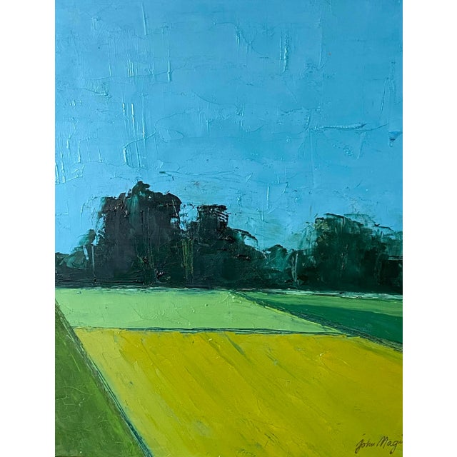 John Magill Oil Painting on Masonite " Summer #17 " | Chairish