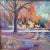 1990s Landscape Oil on Canvas Painting | Chairish