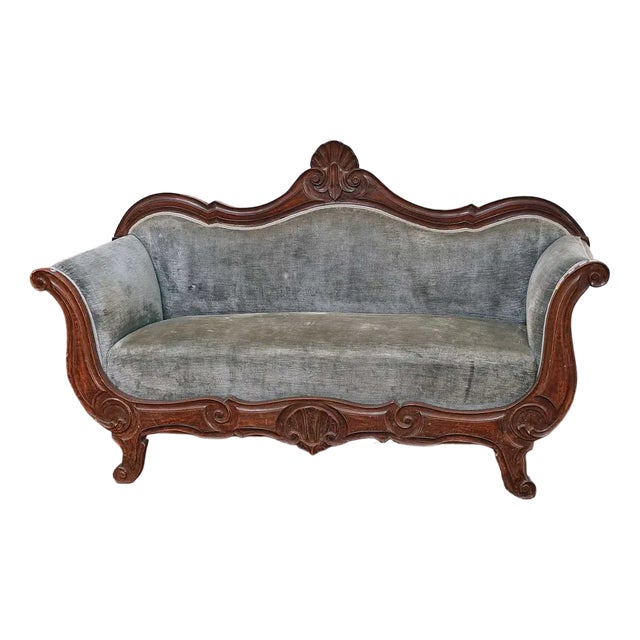 Sofa in Walnut by Luigi Filippo | Chairish