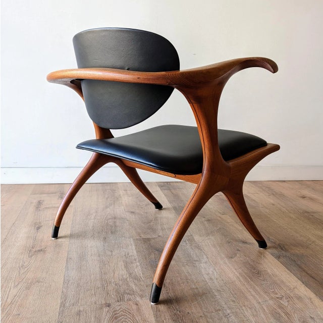 1950s Newly Upholstered Evert Södergren Sculptured Chair | Chairish