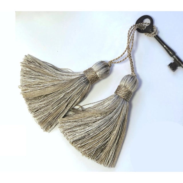 Petite Natural Color Tassels - a Pair | Chairish
