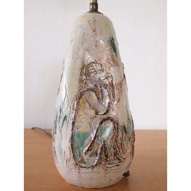 Vintage Studio Pottery Mid-Century Modern Organic Art Ceramic Table ...