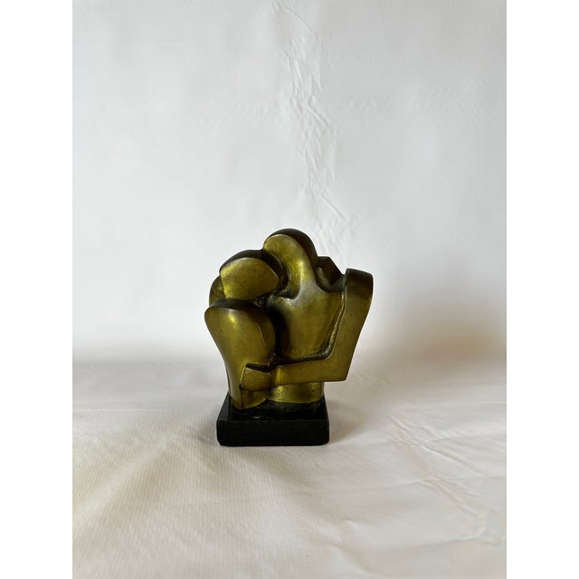 Graça Baião Brazilian Modern Bronze Sculpture of Two People Hugging ...