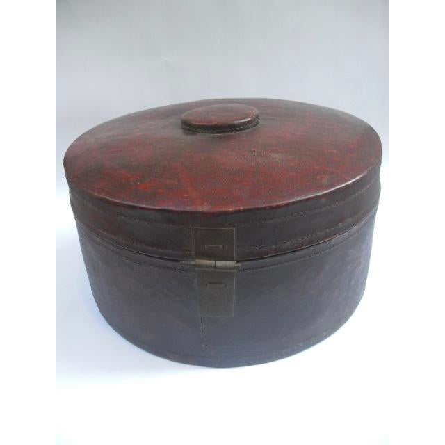 Late 18th Century Antique Chinese Lacquered Hat Box | Chairish